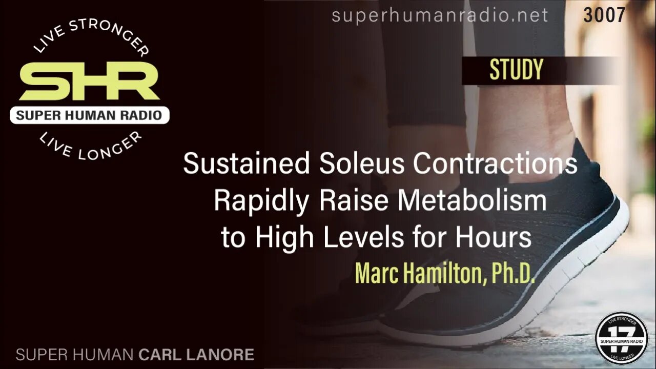 Sustained Soleus Contractions Rapidly Raise Metabolism to High Levels ...