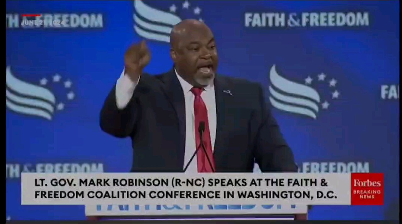 VP CHOICE? Mark Robinson amazing speach I heard in some time his head ...