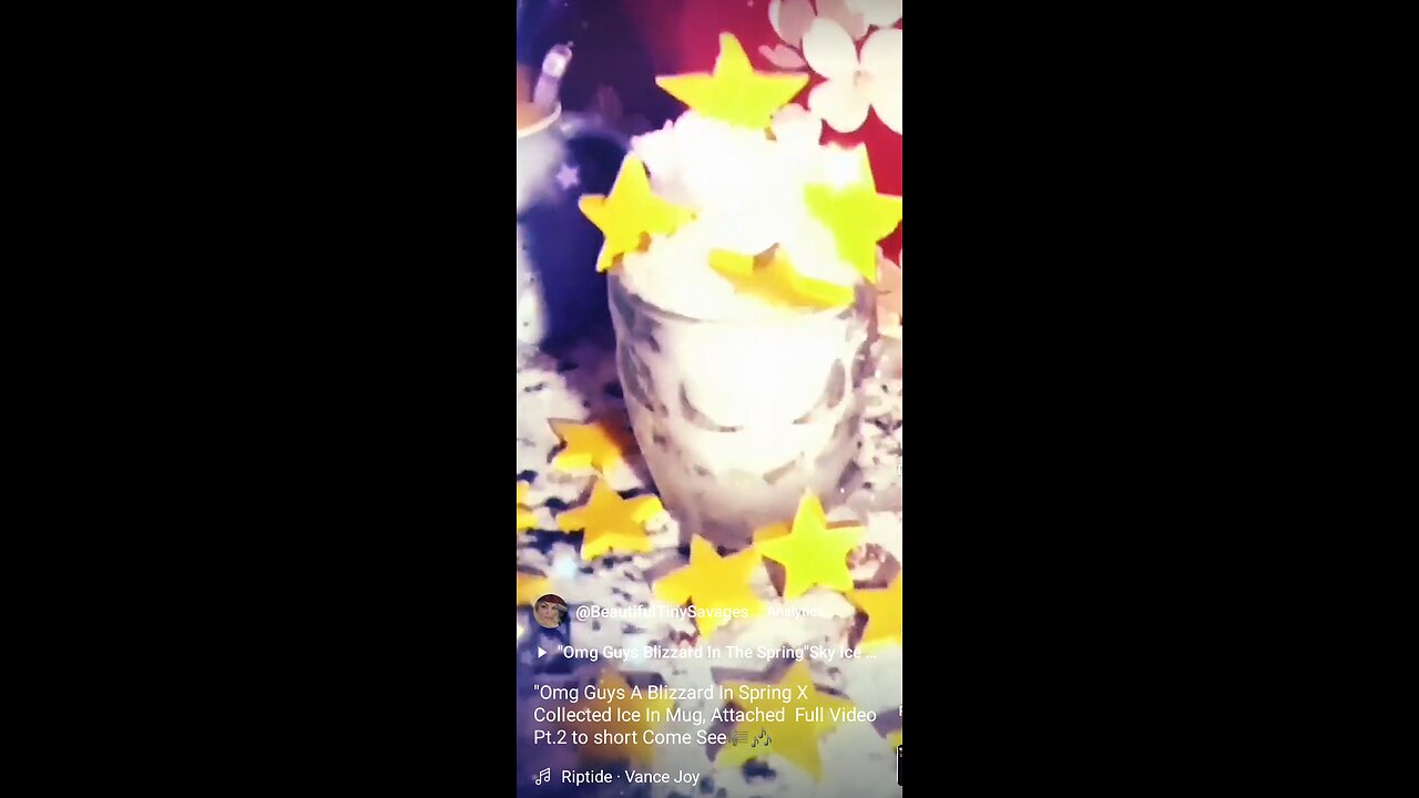 "Spring Blizzard X Collected A Mug Full of Sky Ice 🌱😊🌟 ️☃️🎶🎼