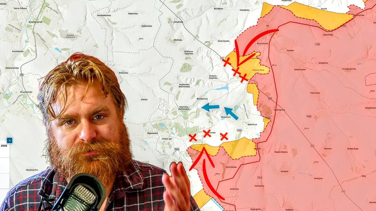 One Way Out, Russia Squeeze - Ukraine Map Analysis - Bakhmut Update