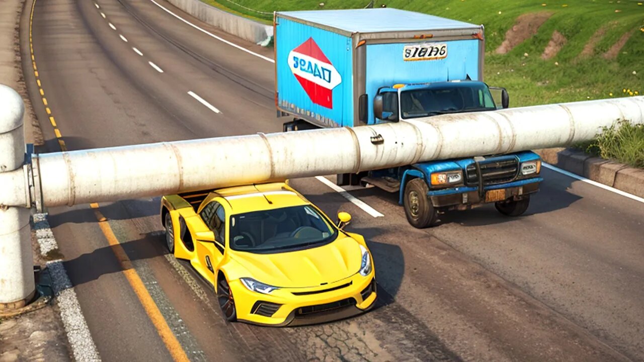 Cars vs Low Pipes ️ BeamNG Drive - (Long Video SPECIAL)