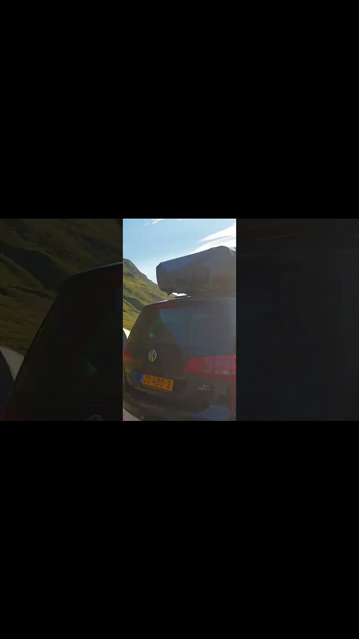 Bagpipes on the way to Glen Etive