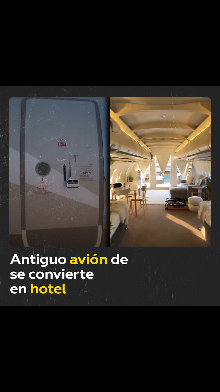 Antiguo avión Airbus A320 se convierte en hotel en Gales