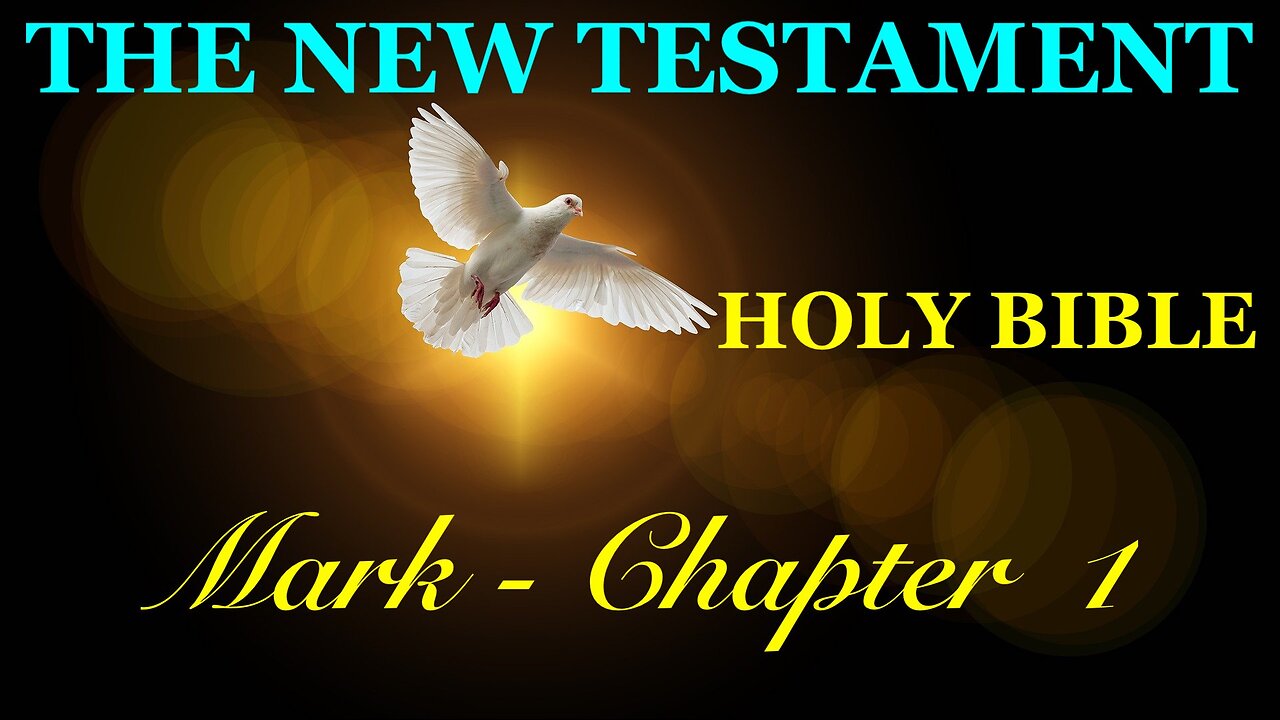 Mark - Chapter 1 DAILY BIBLE STUDY {Spoken Word - Text - Red Letter ...