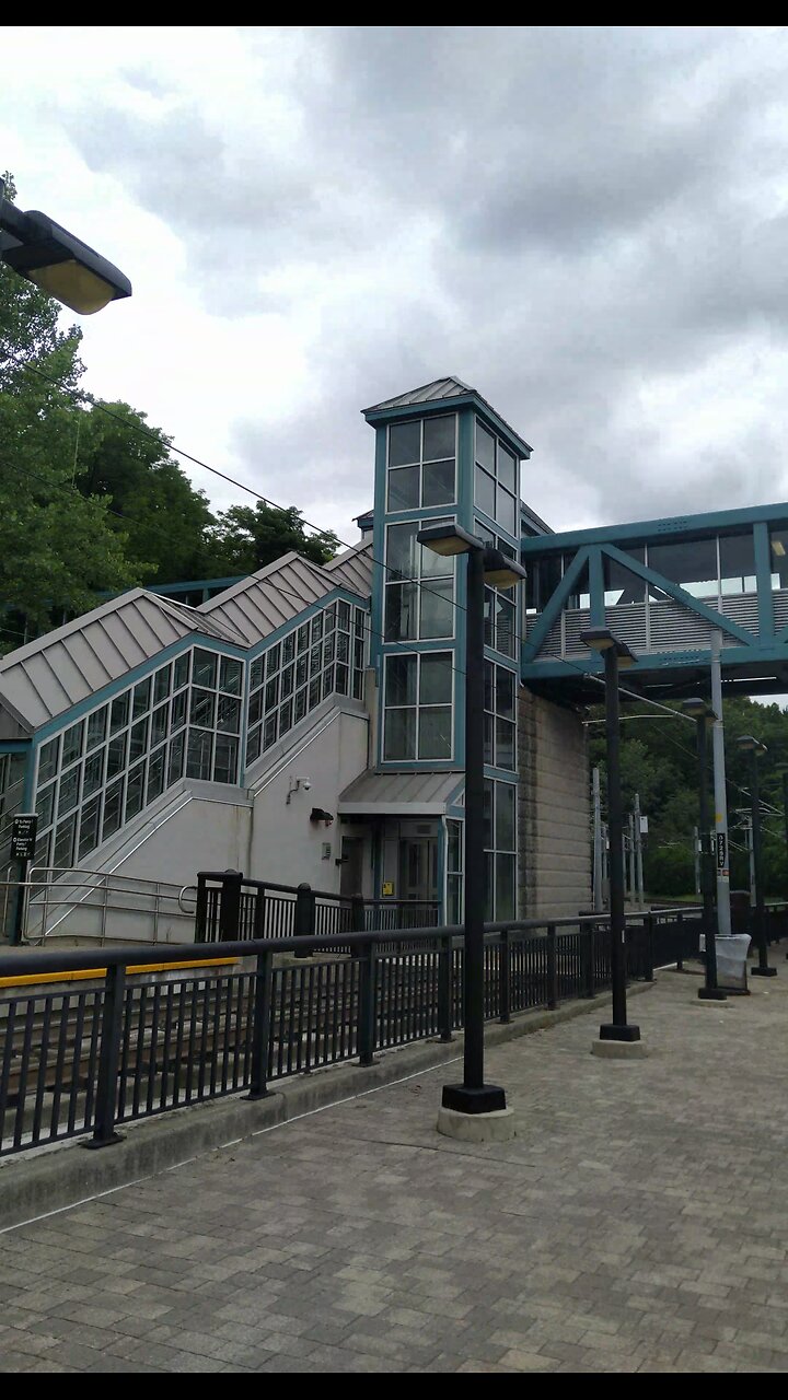 Elevator and over pass at New Jersey Transit port imperial station