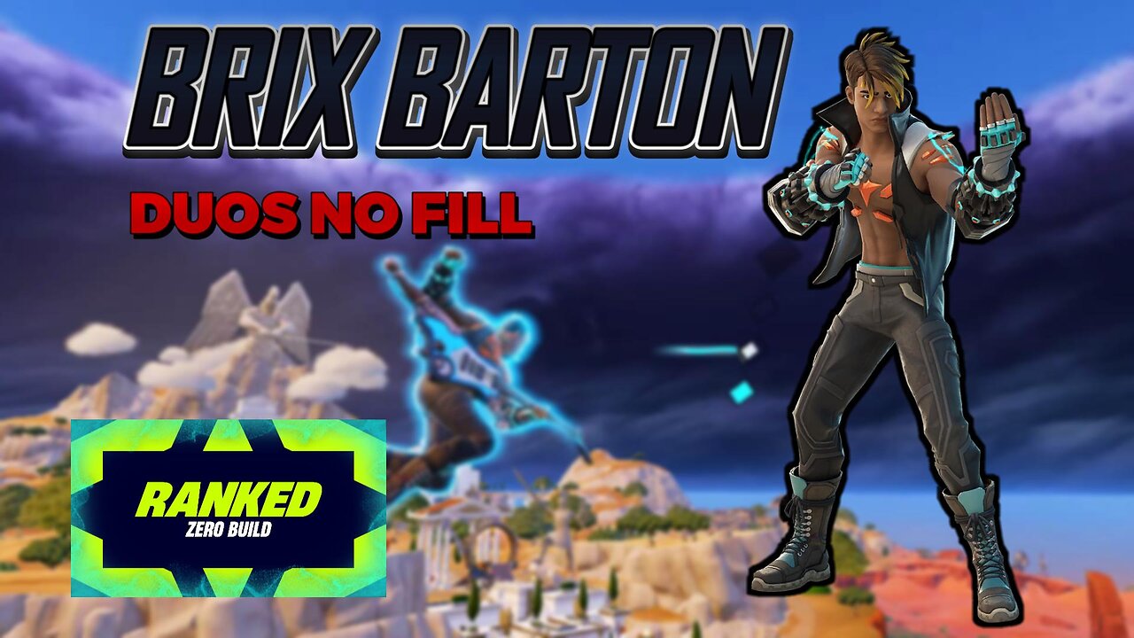 FORTNITE RANKED | Brix Barton Skin | Zero build gameplay PC XBOX ELITE