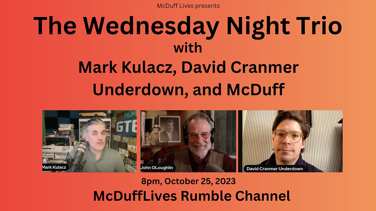Wednesday Night Trio, with Mark Kulacz and David Cranmer Underdown, Oct ...