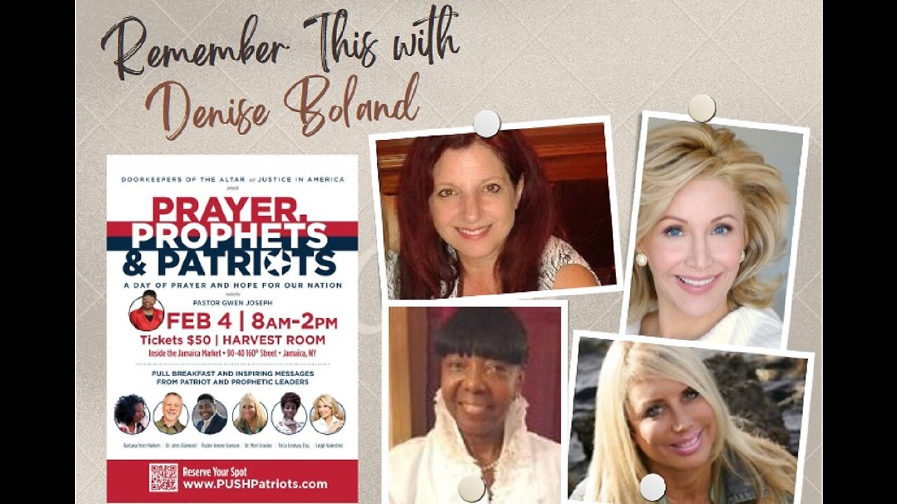 Prayer, Prophets & Patriots with Dr. Meri Crouley, Leigh Valentine and ...
