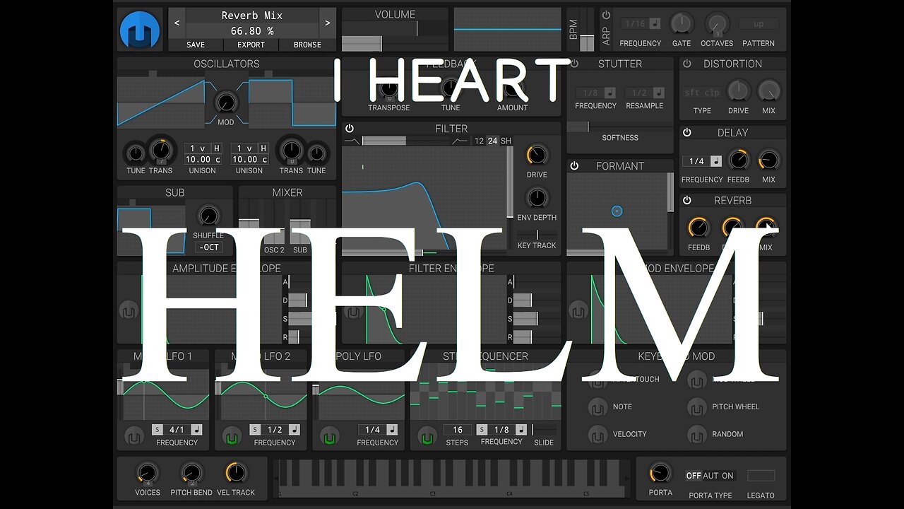 Strange World: Helm Software Synthesizer - Creating a Dynamic Bass with ...