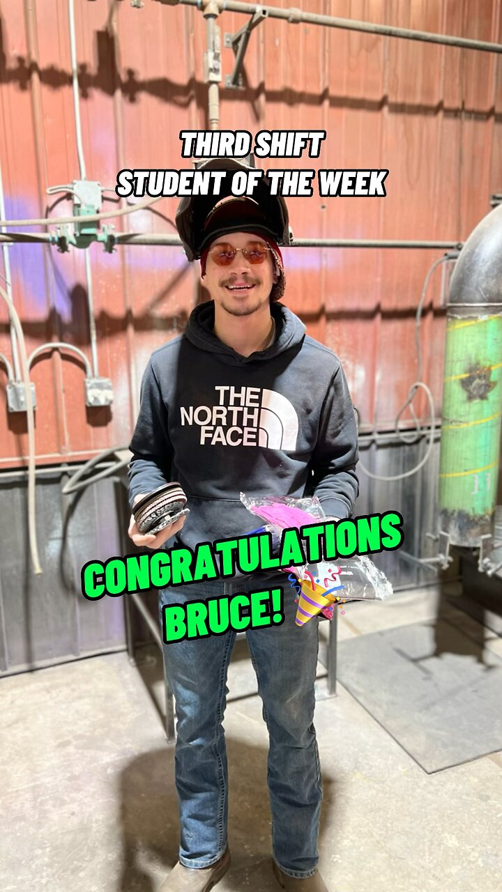 Congratulations Bruce! Keep up the hard work!! #weld #welder