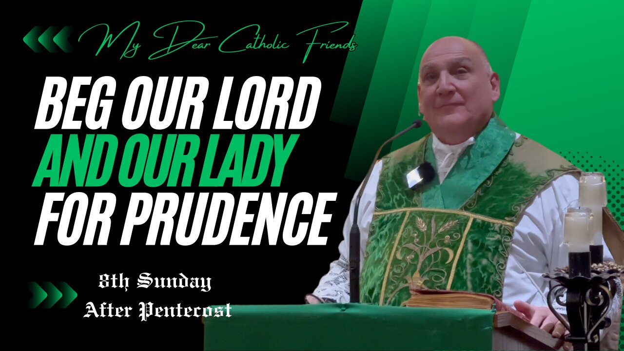 Beg Our Lord And Our Lady For Prudence | 8th Sunday After Pentecost (2024)