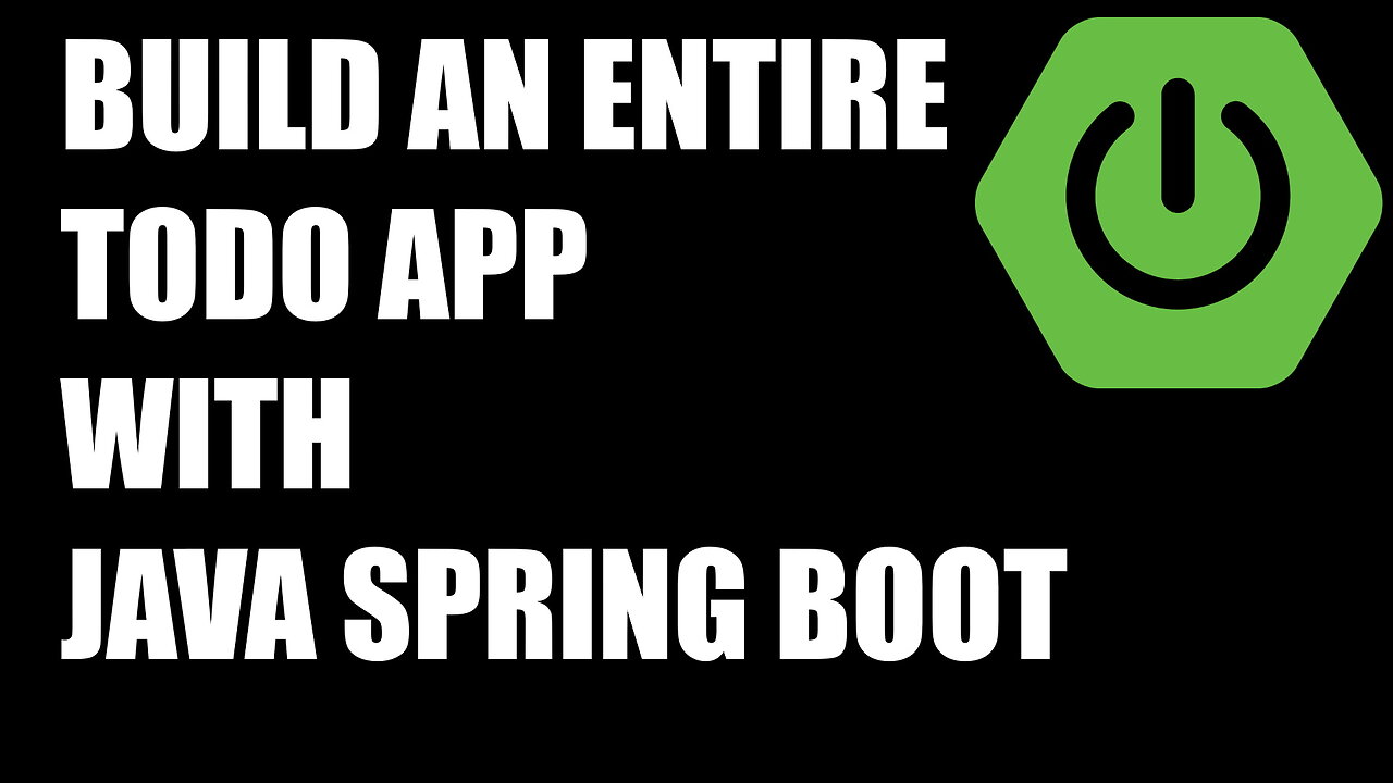 Build An Entire Todo Web Application With Java Spring Boot In 90 Min