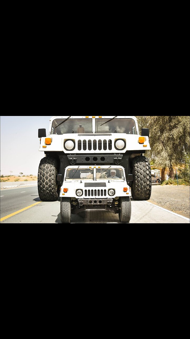 HUMMER !!!! NOW YOU CAN SEE WORLDS BIGGEST HUMMER #DUBAI