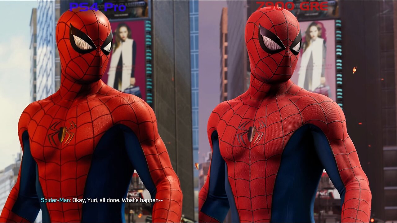 Marvel's Spider-Man (PS4 Pro vs PC) Comparison | Ryzen 7 7700 & RX 7900 ...