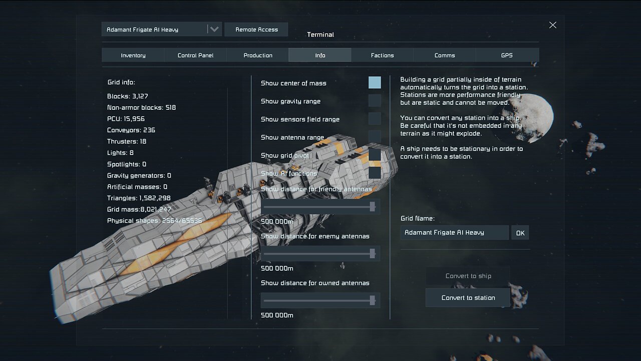 Adamant Frigate - Space Engineers – Time Lapse Build and Test Adamant Frigate - Space Engineers – Time Lapse Build and Test
