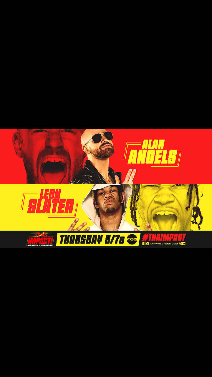 Alan Angels vs. Leon Slater: Ref Drama and High-Flying Action! #shorts
