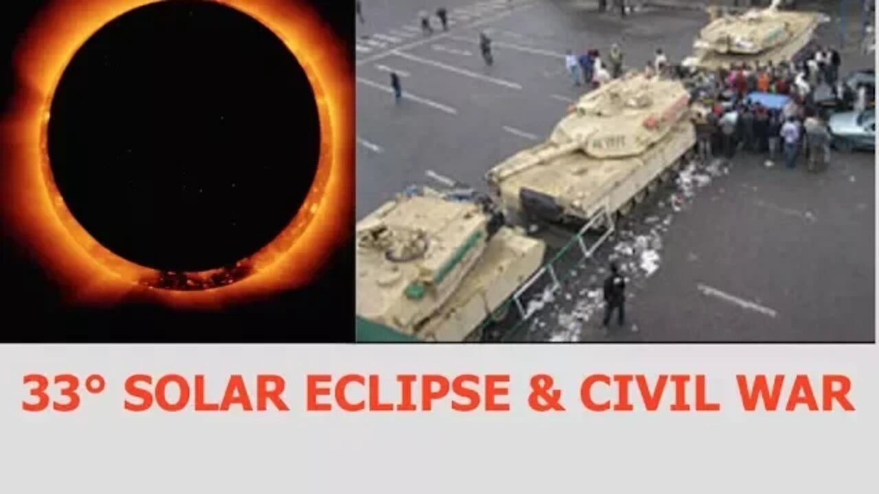 Total Solar Eclipse Divides the Nation at 33° Engineered Civil War & Martial Law Next?