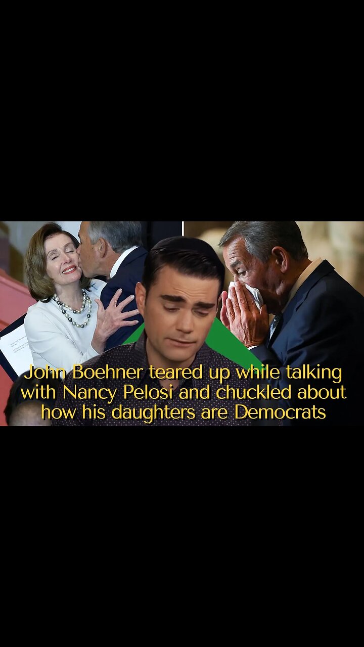 Ben Shapiro, Ex-Speaker John Boehner Cries At Unveiling Of Nancy Pelosi ...
