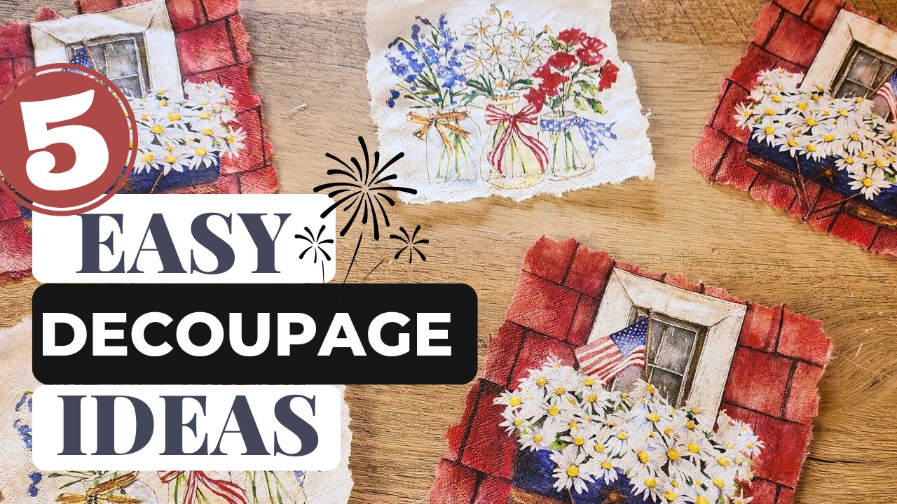 Easy Decoupage Crafts Tutorial: Transform Your Space with These Simple ...