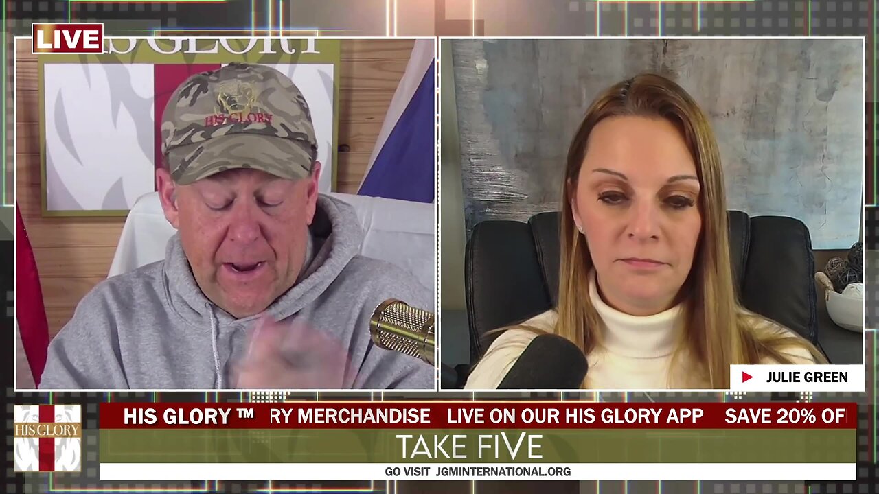 His Glory TV - Julie Green joins His Glory - Take FiVe - Feb 14 2024 ...