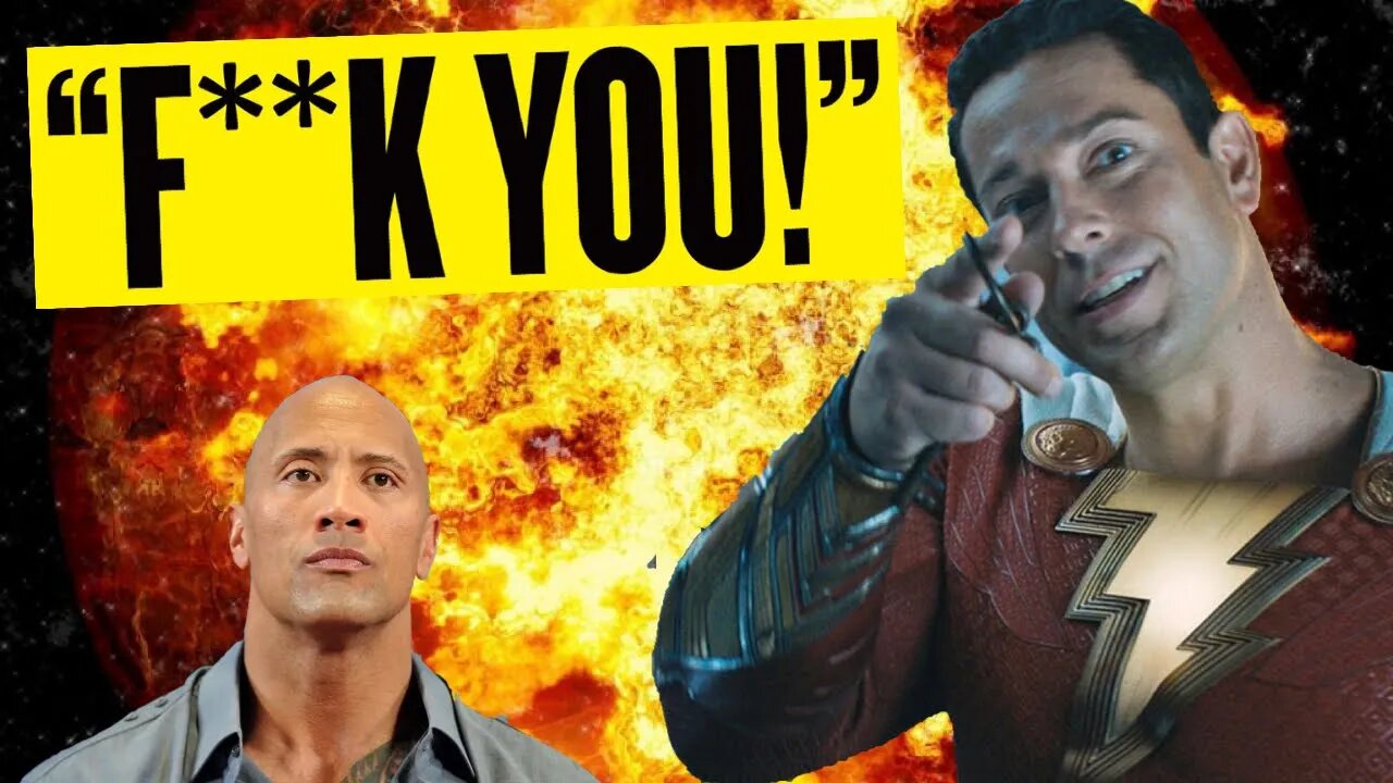 F**K The Rock! Zachary Levi throws major SHADE at Dwayne Johnson ...