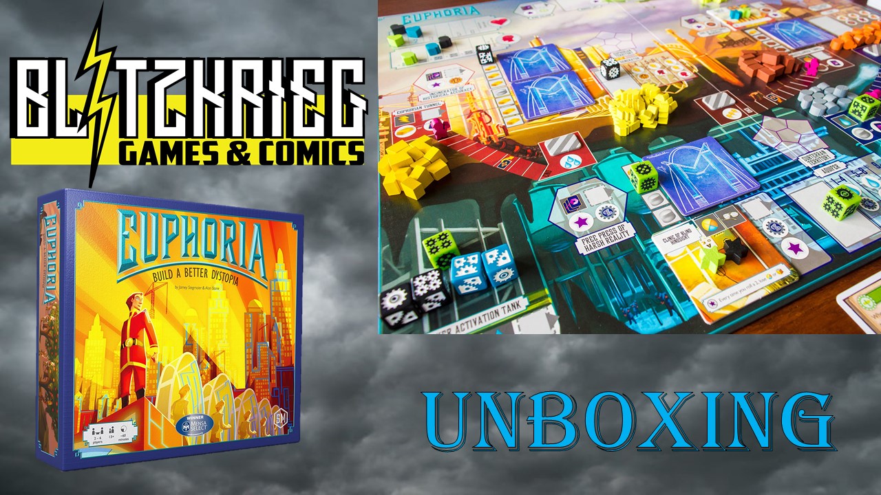 Euphoria: Build A Better Dystopia Unboxing Board Game