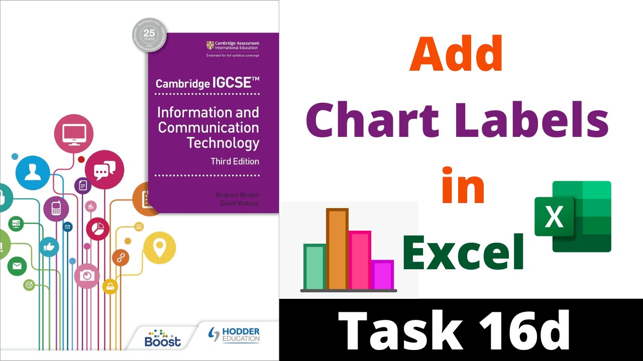 Task 16d Igcse Ict Charts Add Chart Labels In Microsoft Excel Hodder Education