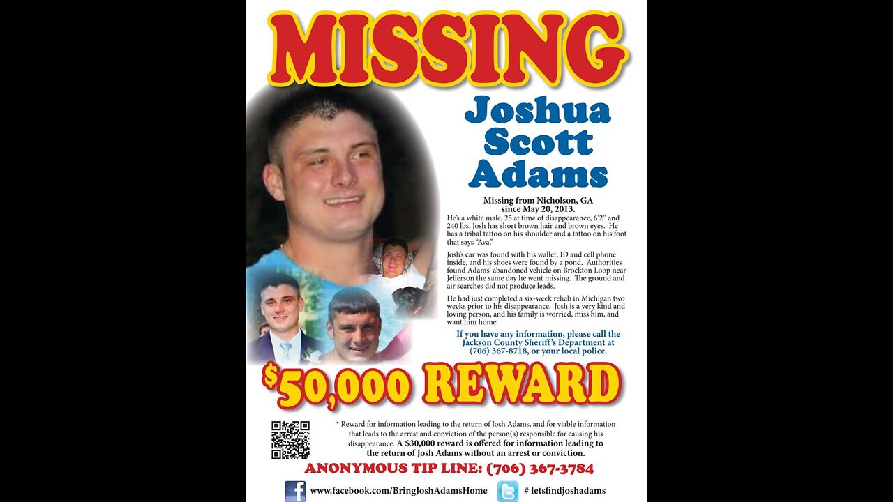 Missing Joshua Adams Jefferson, GA