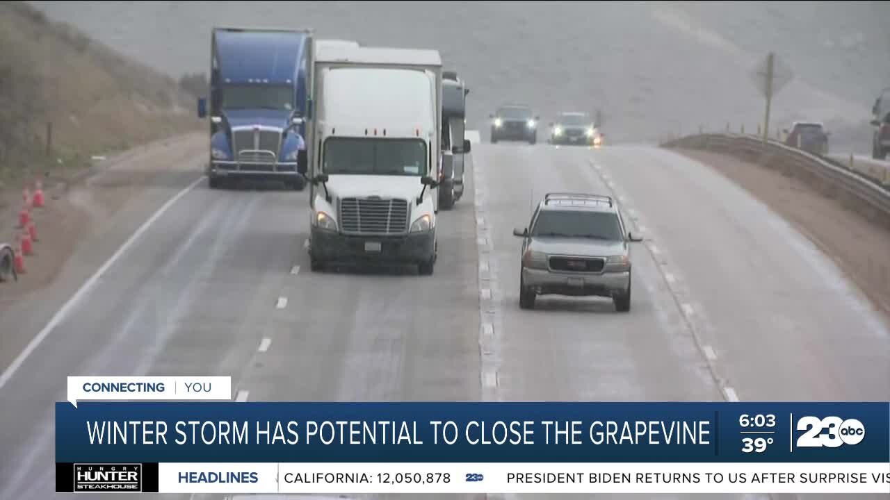 Winter storm has potential to close the Grapevine