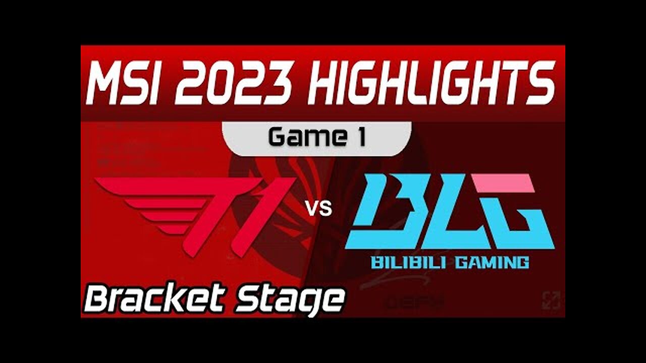 T1 vs BLG Highlights Game 1 Bracket Stage Round 4 MSI 2023 T1 vs Bilibili Gaming by Onivia