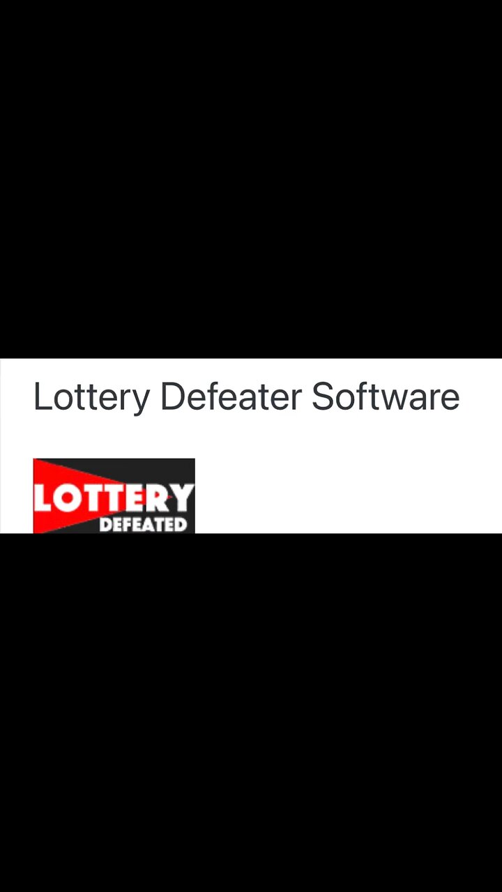 Lottery Defeater Software System