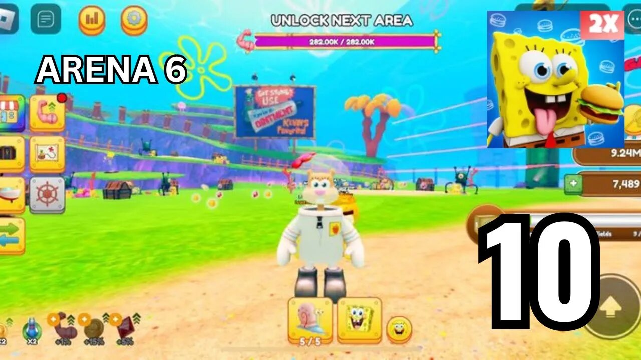 SpongeBob Simulator-ROBLOX-Gameplay Walkthrough Part 10-ARENA 6 (IOS ...