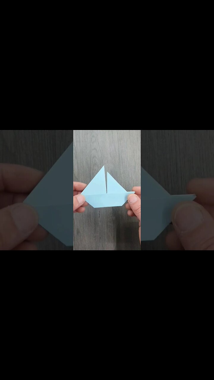 Origami easy 2D paper sail boat with Ski #origami #howto #diy #paper # ...