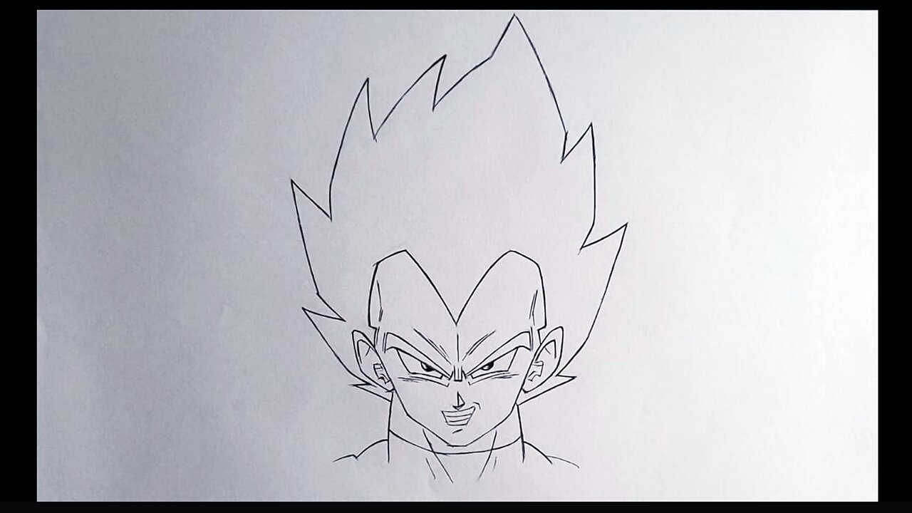 How To Draw Vegeta