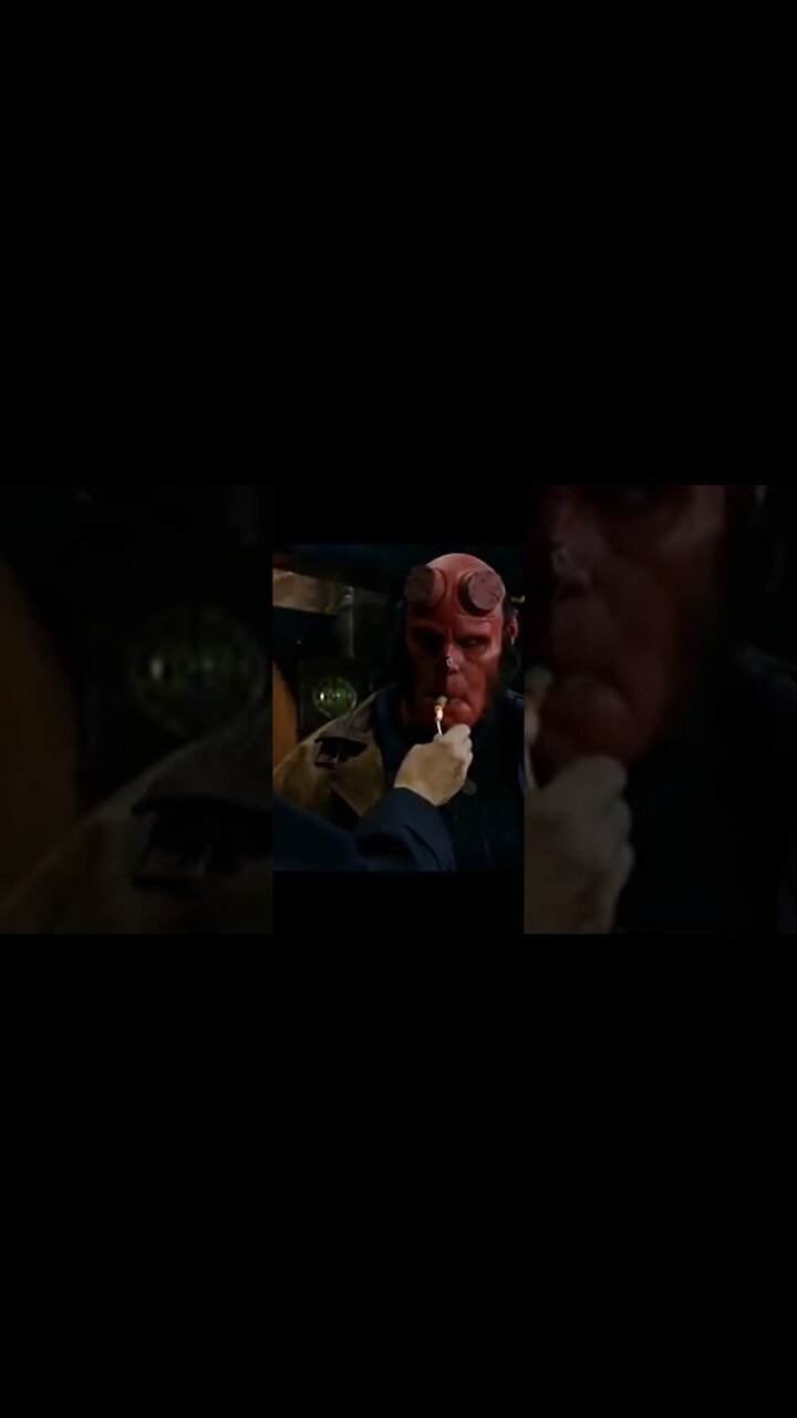 Ron Perlman as Hellboy learns how to light a cigar! #cigars #shorts # ...
