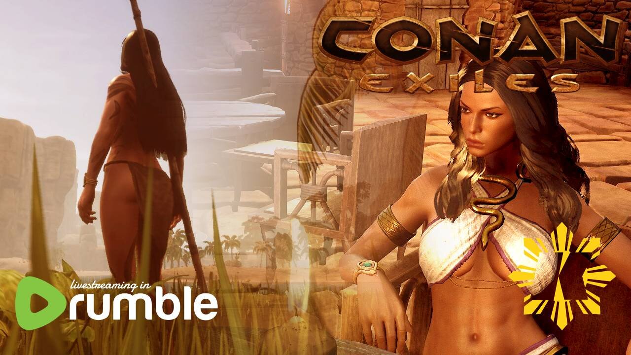 ️ WATCH » CONAN EXILES » CAPTURED TWO PONIES » A SHORT STREAM >_