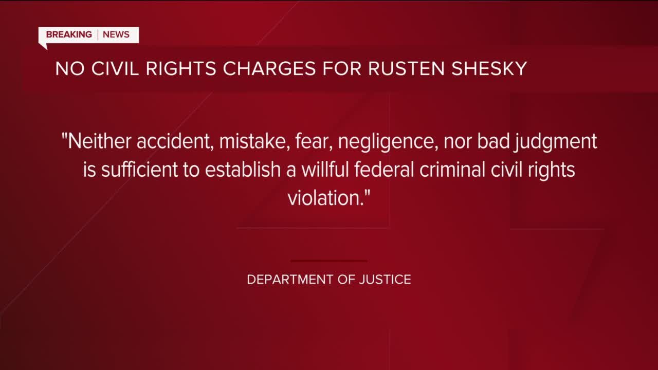 Feds won’t seek civil rights charges against Officer Rusten Sheskey in ...