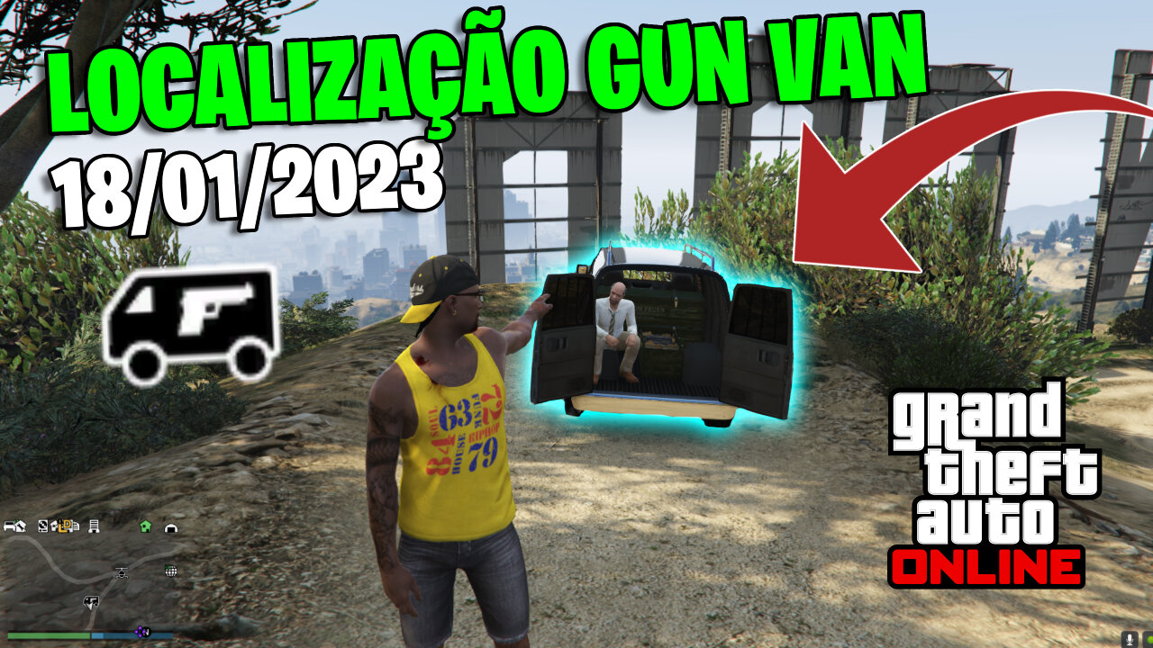 LOCALIZAÇÃO DA GUN VAN EM 18 DE JANEIRO DE 2023