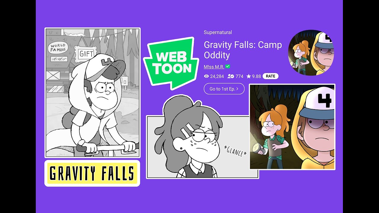 Gravity Falls Speed Paint! #Webtoons