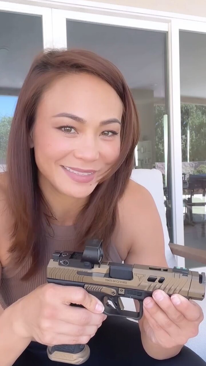 Michelle Waterson aka The Karate Hottie gets a Canik TTI Combat 🔥