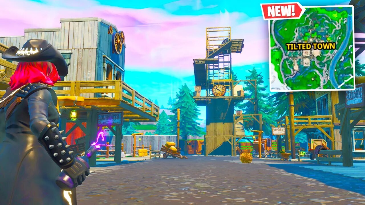 The NEW TILTED TOWN In Fortnite! (All Buildings and Map!)
