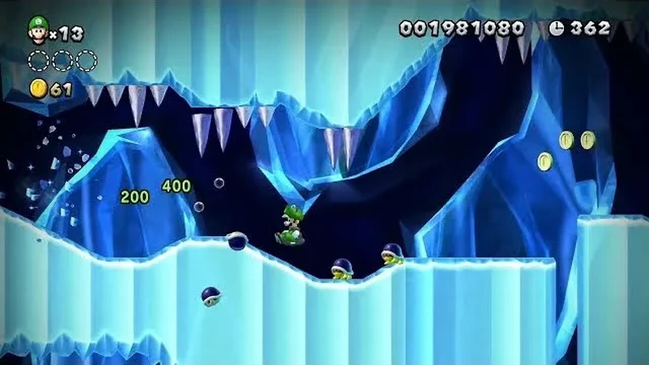 New Super Mario Bros. U Deluxe | Episode 41 - Frosted Glacier-5 Icicle ...