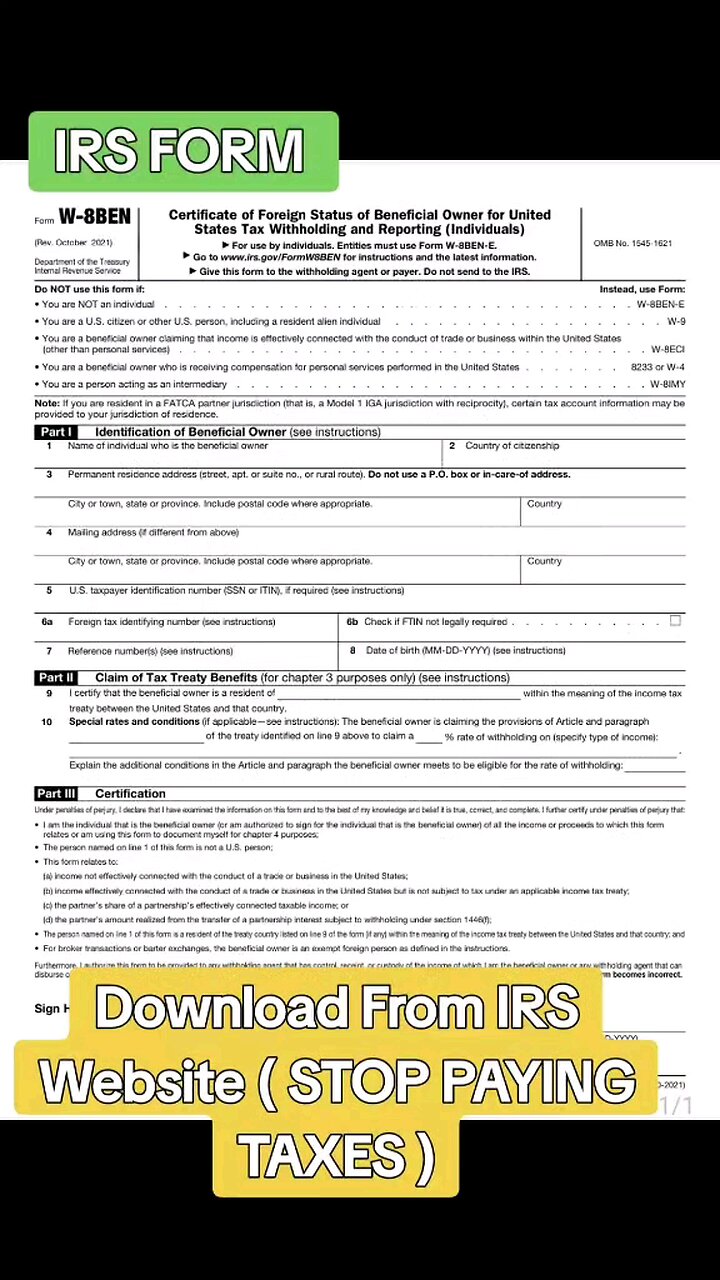 FORMS FROM OUR IRS