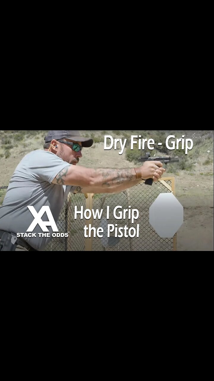 Xray Alpha Pistol Foundations - Dry Fire - How I Grip the Pistol