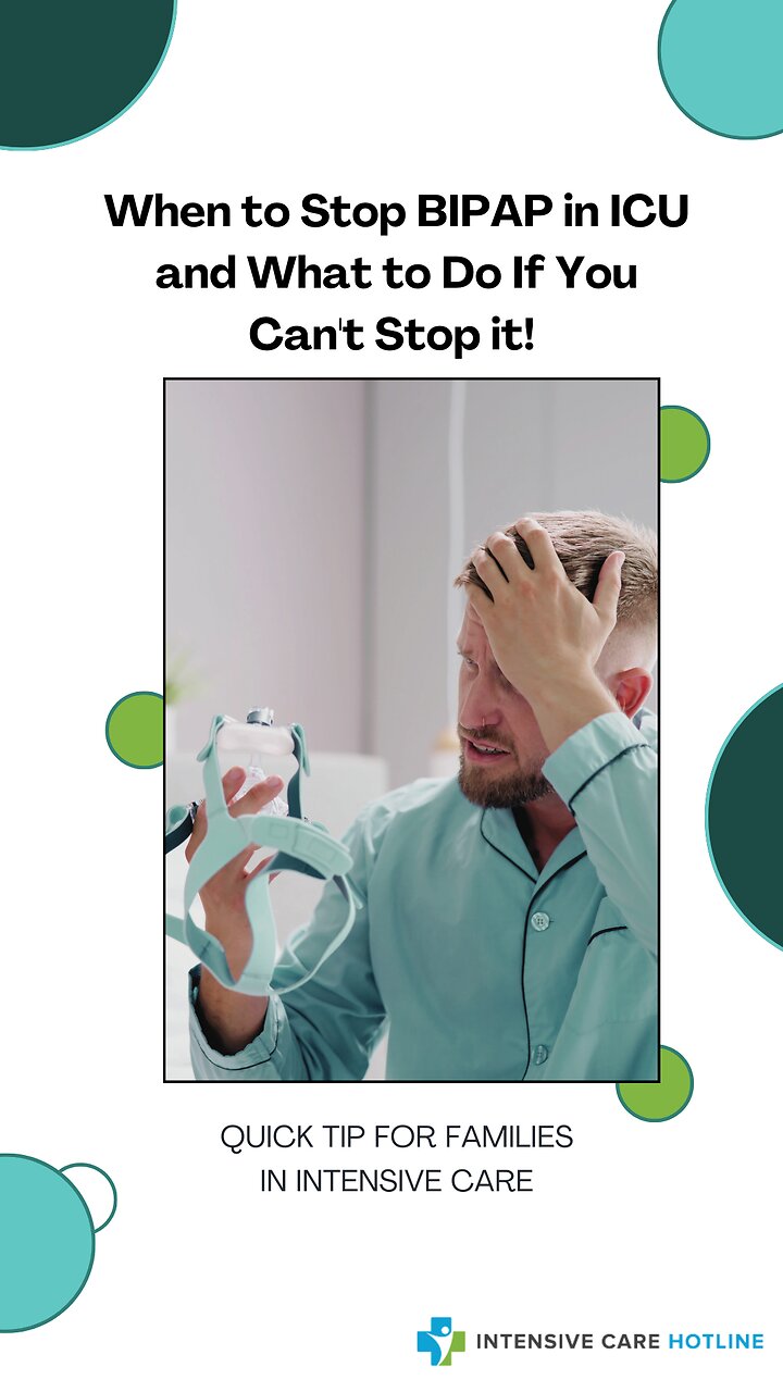 When to Stop BIPAP in ICU and What to do if You Can't Stop it! Quick ...