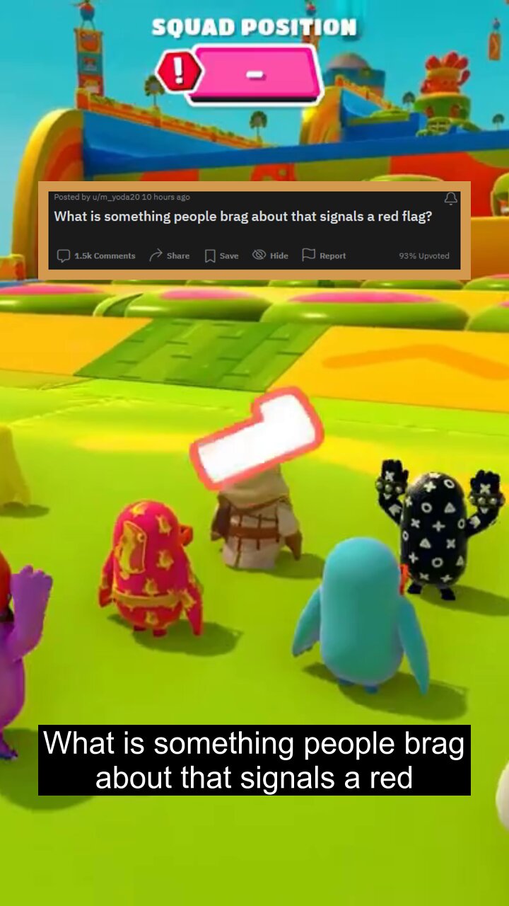 What is something people brag about that signals a red flag?