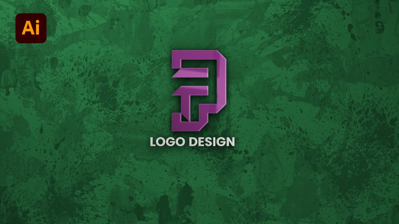 PF Logo Design | Modern Logo Design In Adobe Illustrator Tutorial For ...