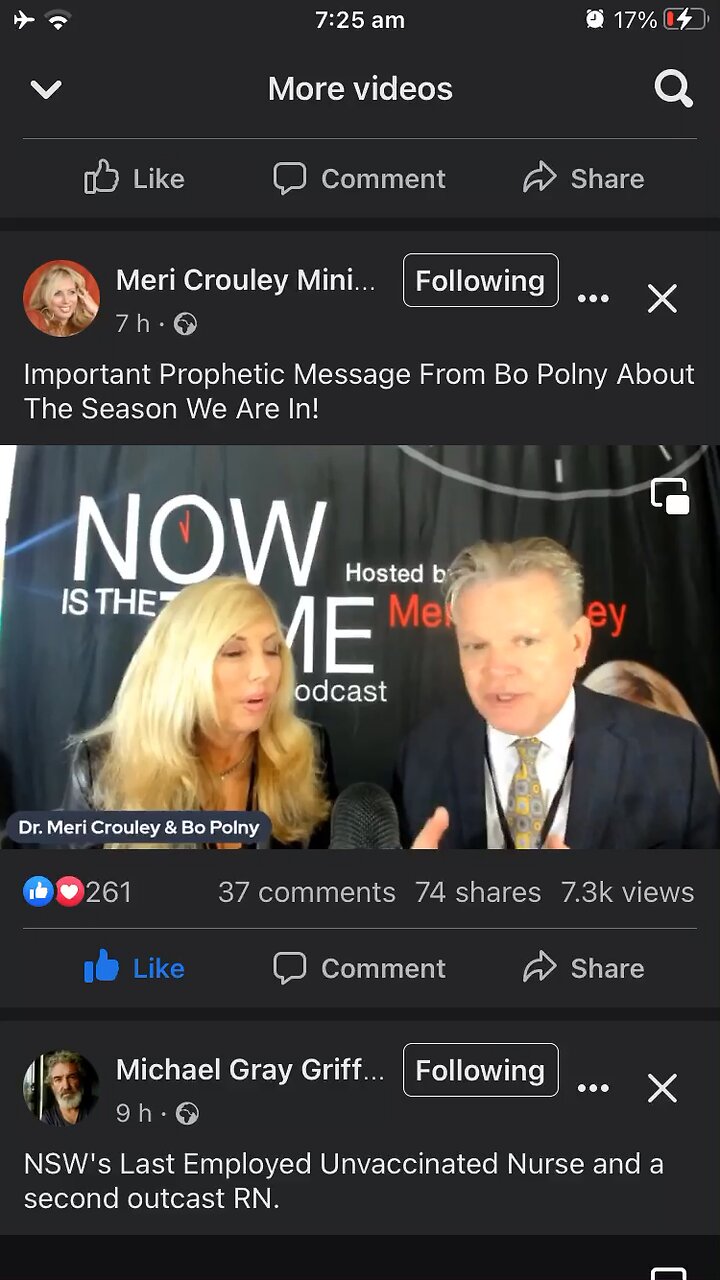 Bo Polny : Prophecy : Meri Crouley - Biden , Roe vs Wade- Trump