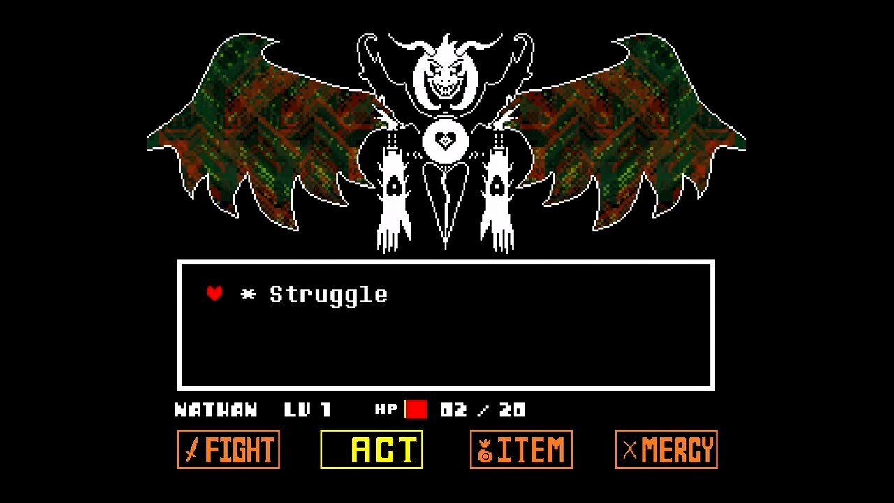 Asriel Dreemurr Boss Fight - Undertale Game Clip