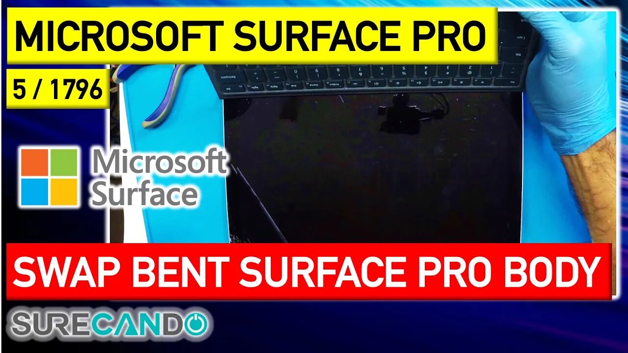 Microsoft Surface Pro 5 6 Complete body swap_change. LCD Motherboard ...